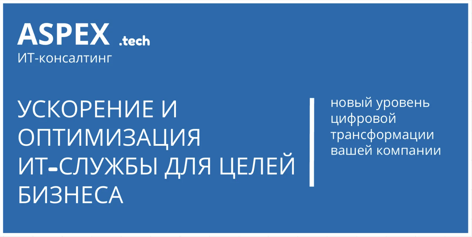 Aspex | Личная практика ИТ-советника для владельцев и CEO.